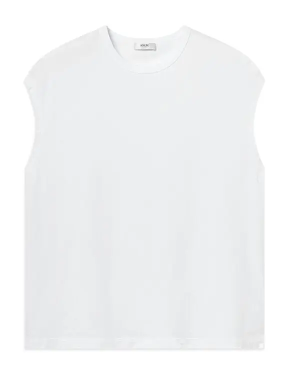 AGOLDE Leonard Crewneck Tank - White