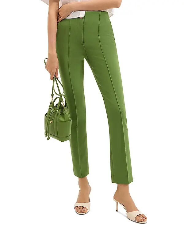 Veronica Beard Kean Ankle Pants - Lemongrass