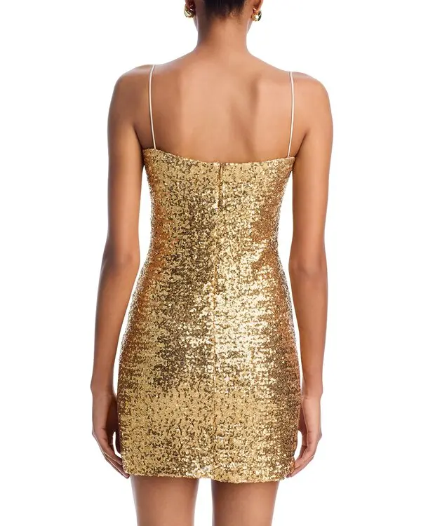 CALA DE LA CRUZ Baru Sequin Mini Dress