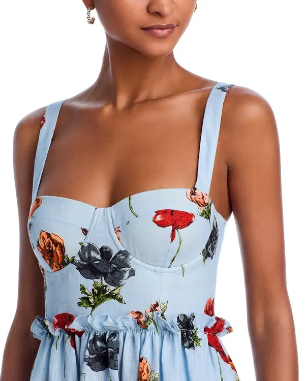 Cara Cara Audrey Mini Dress - Botanica Blue