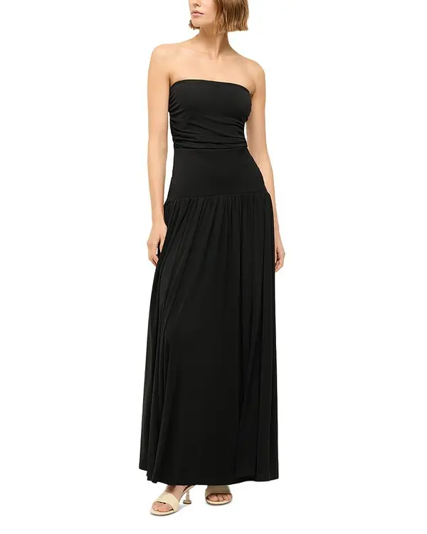 Staud Mariana Strapless Dress - Black