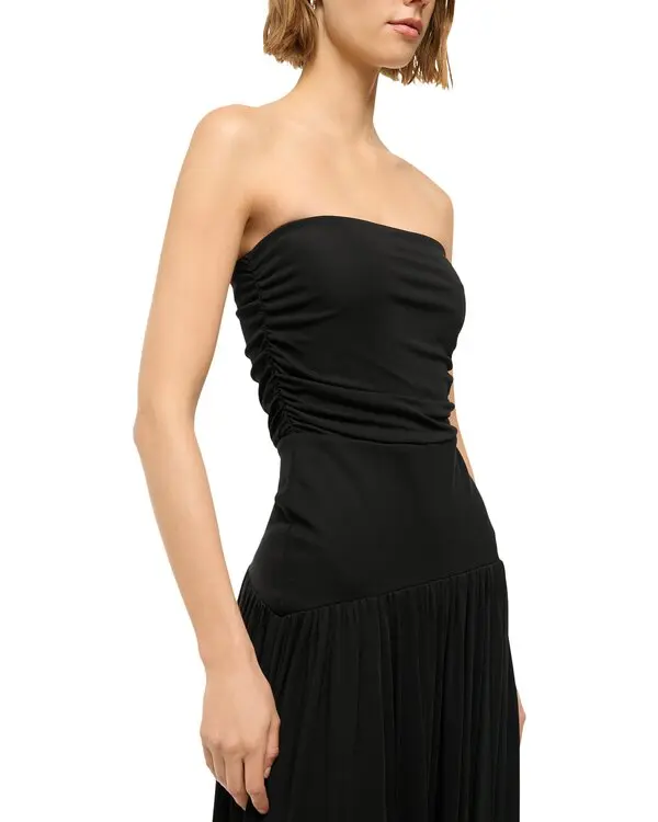 Staud Mariana Strapless Dress - Black