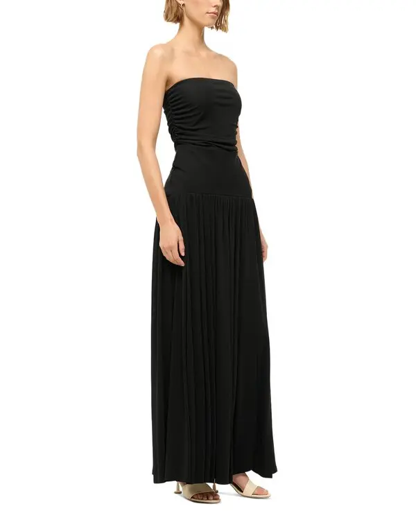 Staud Mariana Strapless Dress - Black