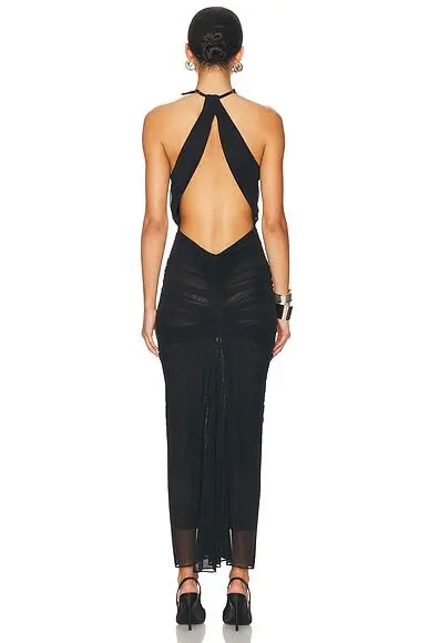 MUGLER High Neck Dress