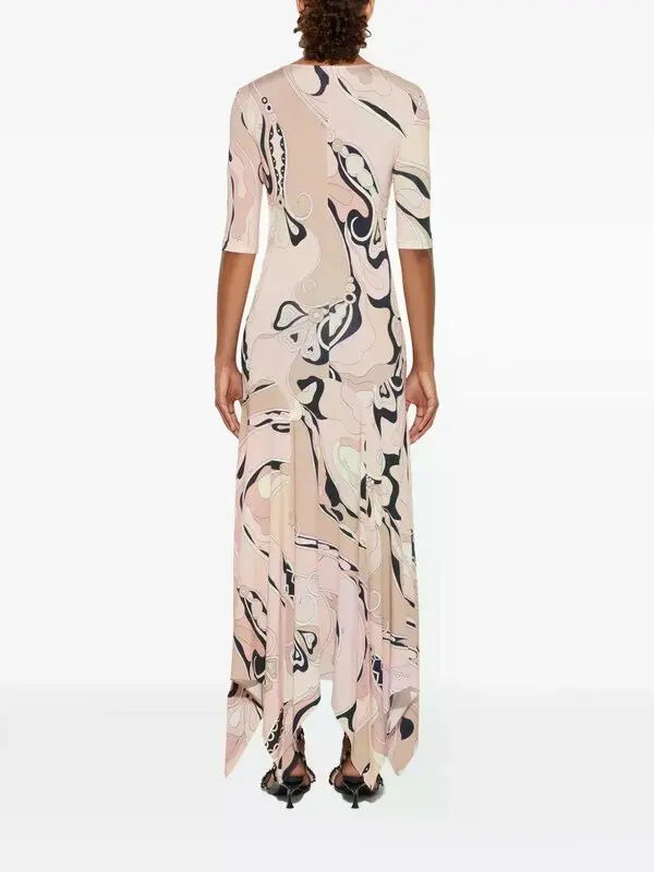 Emilio Pucci Orchidee-print Dress - Neutrals