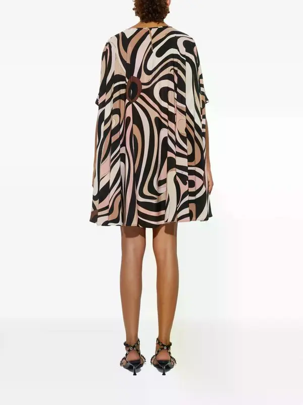 Emilio Pucci Marmo-print Flared Dress
