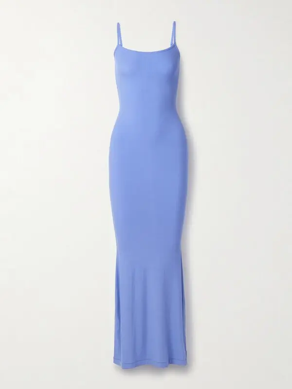 SKIMS Soft Lounge Long Slip Dress - Blue