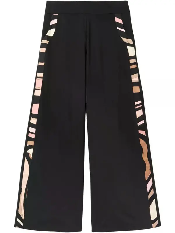 Emilio Pucci Wool-blend Palazzo Pants - Black