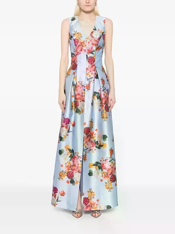 Sachin & Babi Brooke Floral Gown