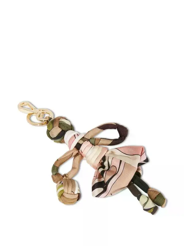 Emilio Pucci Iride-print Silk Keychain