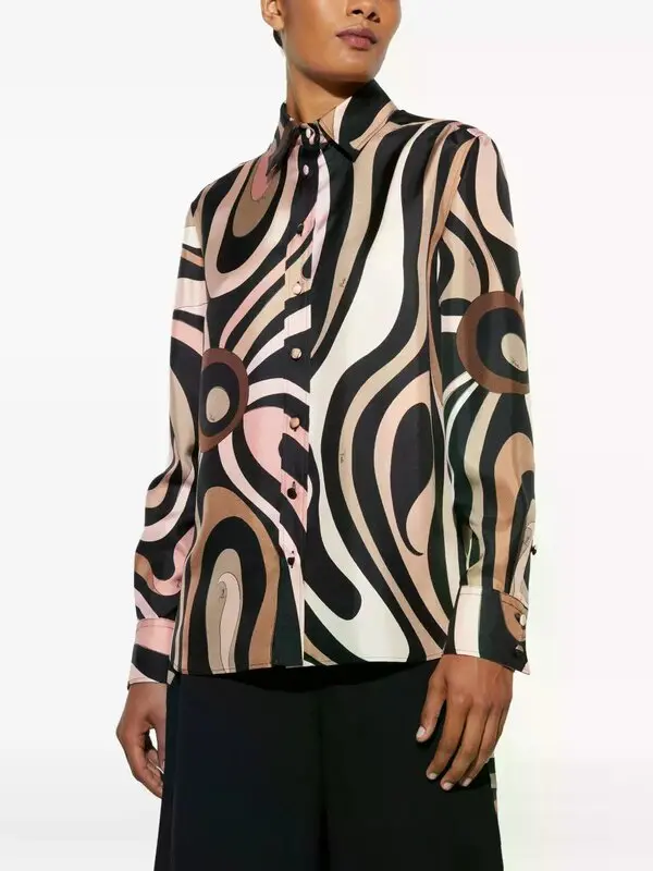 Emilio Pucci Marmo Silk Shirt