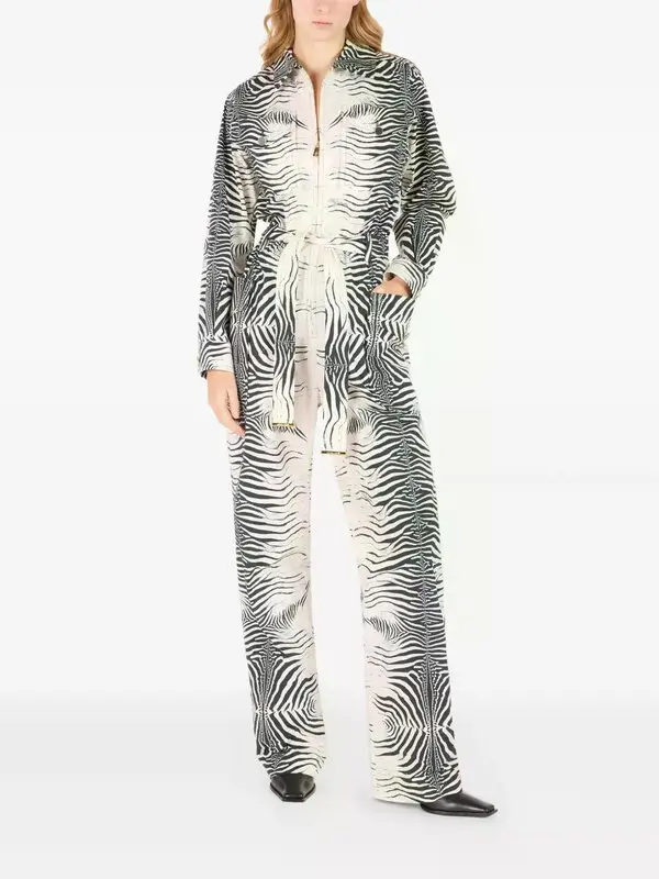 Roberto Cavalli Zebra-print Jumpsuit