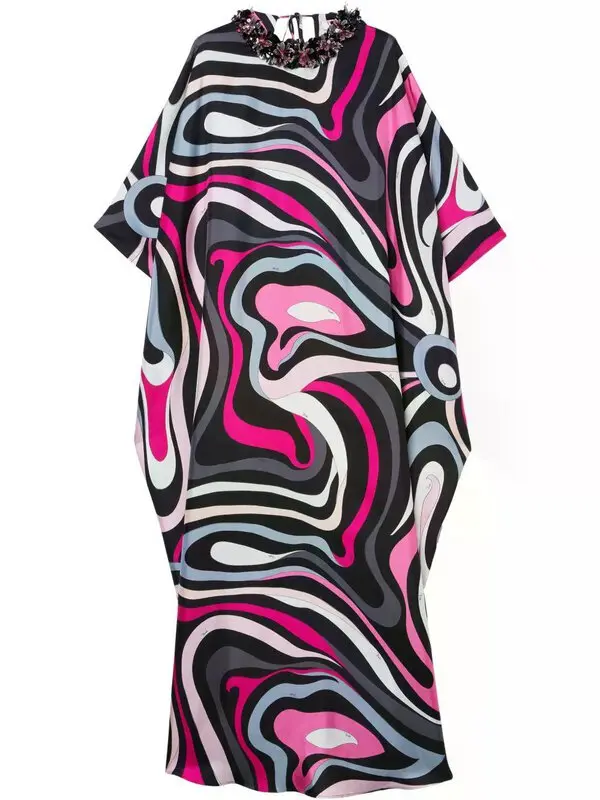 Emilio Pucci Marmo-print Maxi Dress