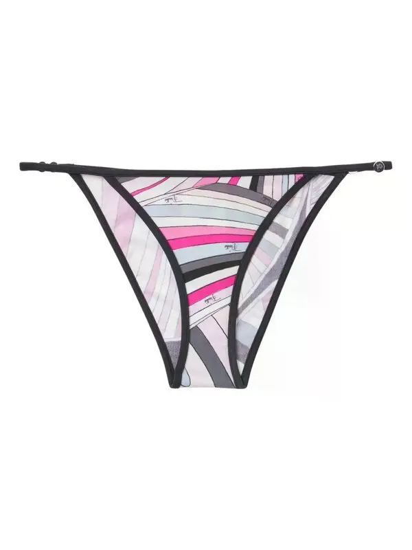 Emilio Pucci Iride-print Bikini Bottom - Pink
