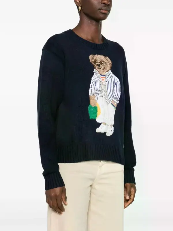 Polo Ralph Lauren Bear Cotton Sweater - Blue