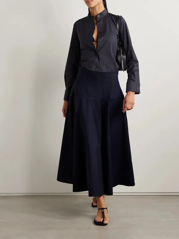 Max Mara Arduino Cotton-blend Poplin Shirt