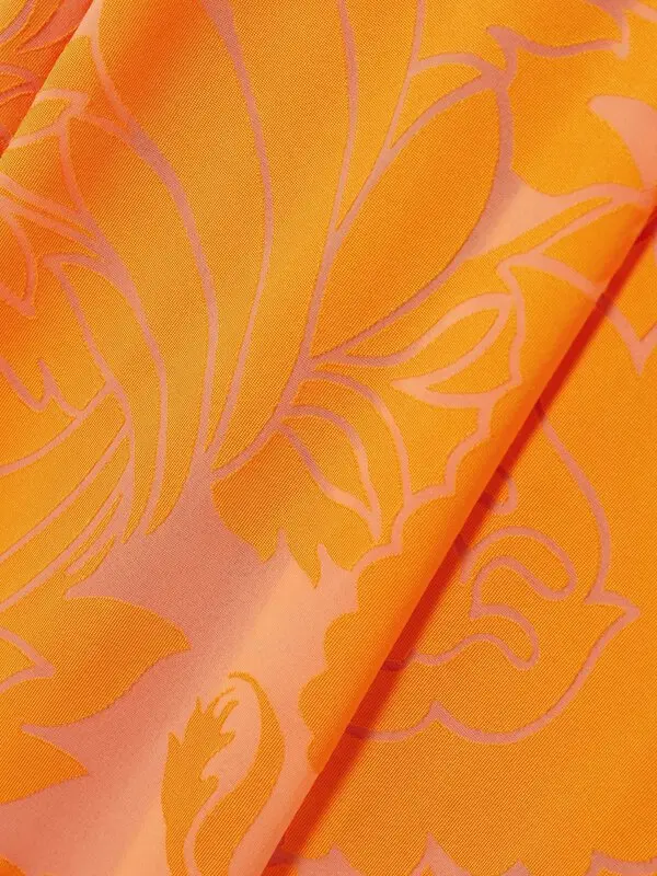 Etro Asymmetric Open-back Maxi Dress - Orange