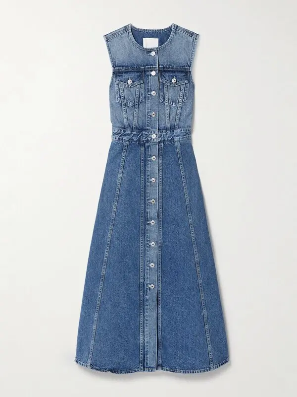 Citizens Of Humanity Idalene Organic Denim Midi Shirt Dress
