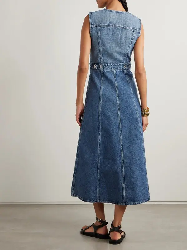 Citizens Of Humanity Idalene Organic Denim Midi Shirt Dress