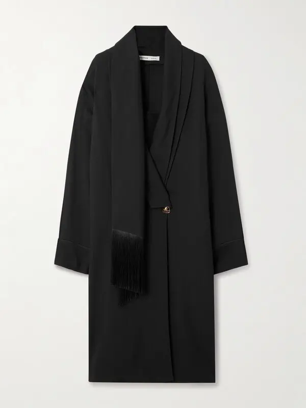 Carven Scarf-detailed Crepe Midi Dress