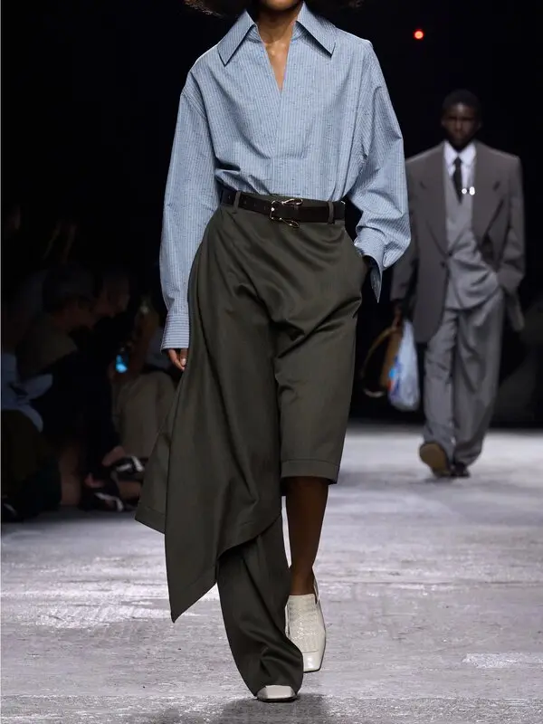 Bottega Veneta Oversized Striped Cotton-blend Shirt