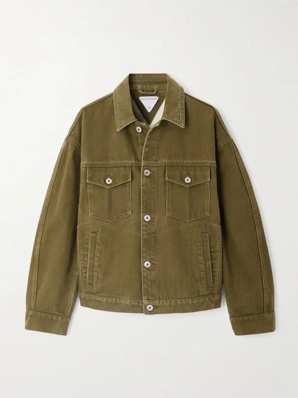 Bottega Veneta Denim Trucker Jacket - Green