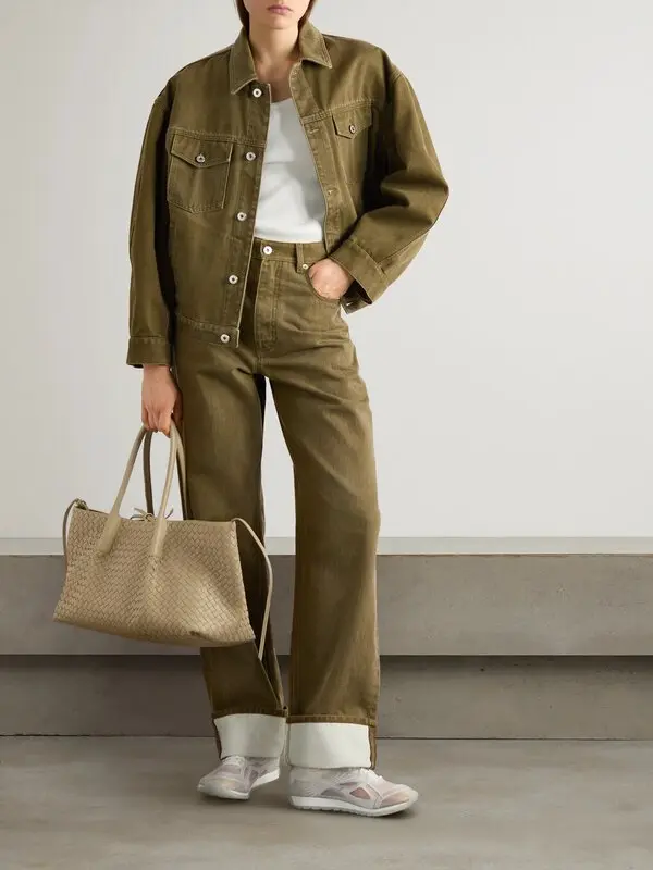 Bottega Veneta Denim Trucker Jacket - Green