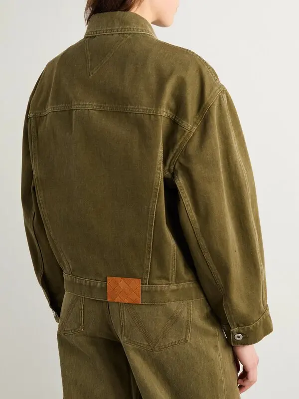 Bottega Veneta Denim Trucker Jacket - Green