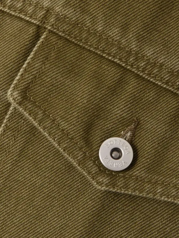 Bottega Veneta Denim Trucker Jacket - Green
