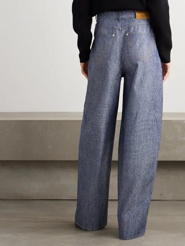 Bottega Veneta Wool And Cotton-blend Twill Wide-leg Trousers