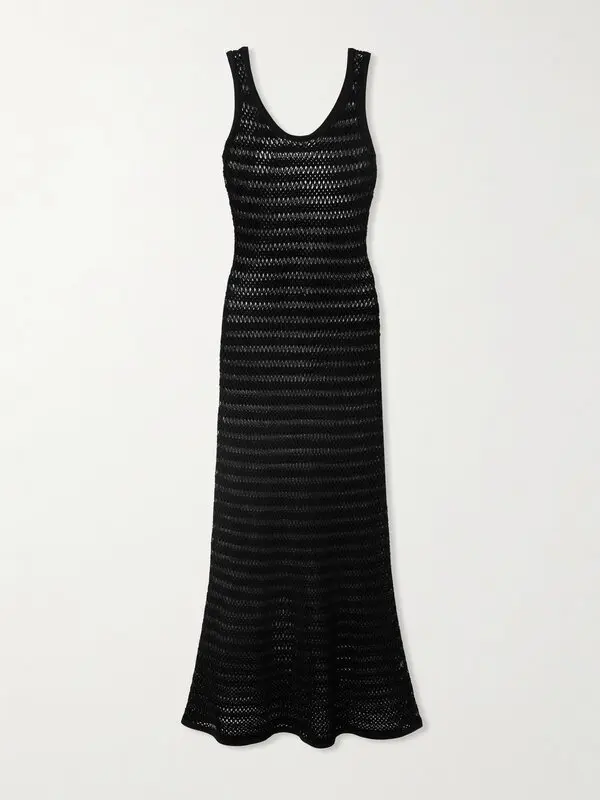 Alaïa Open-knit Maxi Dress