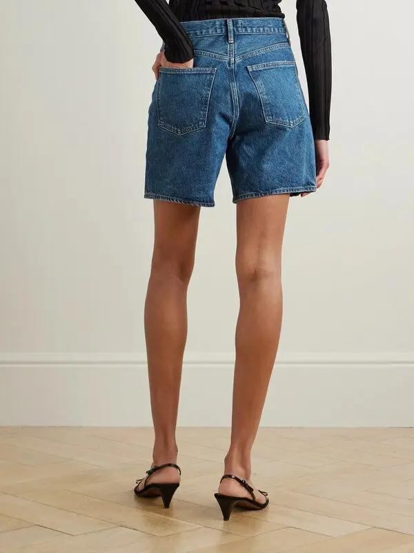 AGOLDE Dame Denim Shorts - Blue