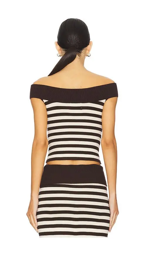 Frankies Bikinis X Bella Hadid Tucker Off-shoulder Top