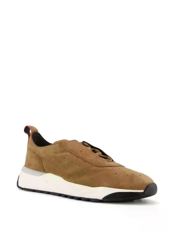 Santoni Leather Sneakers