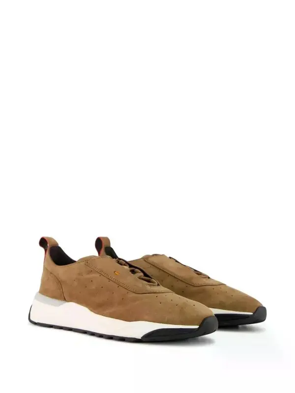 Santoni Leather Sneakers