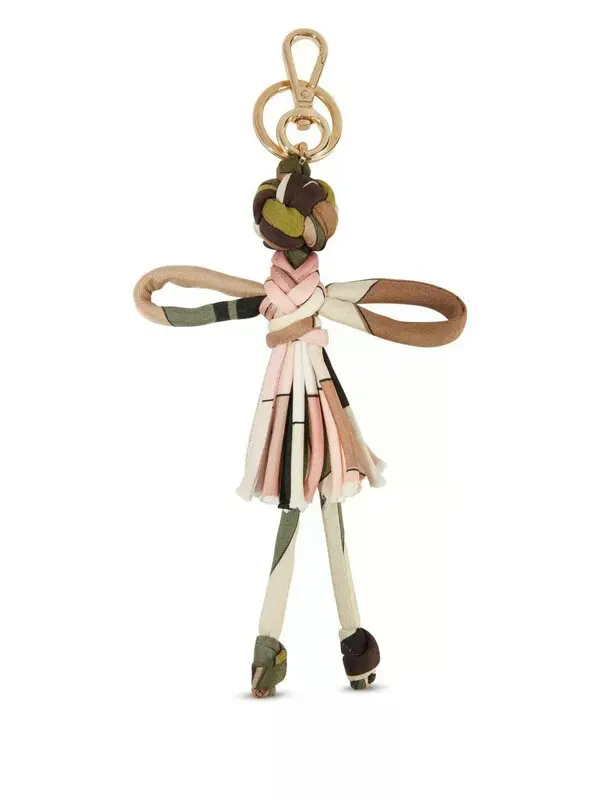 Emilio Pucci Iride-print Keychain - Neutrals