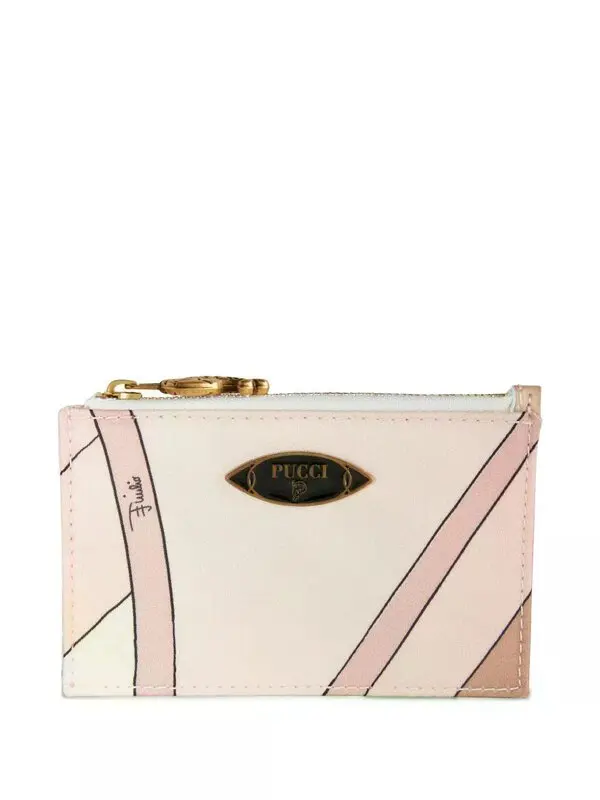Emilio Pucci Iride-print Card Holder - Neutrals