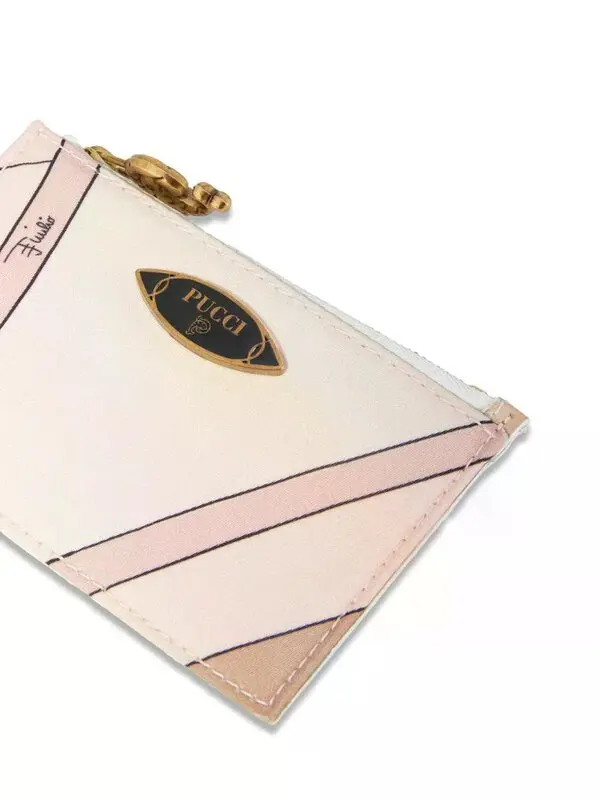 Emilio Pucci Iride-print Card Holder - Neutrals