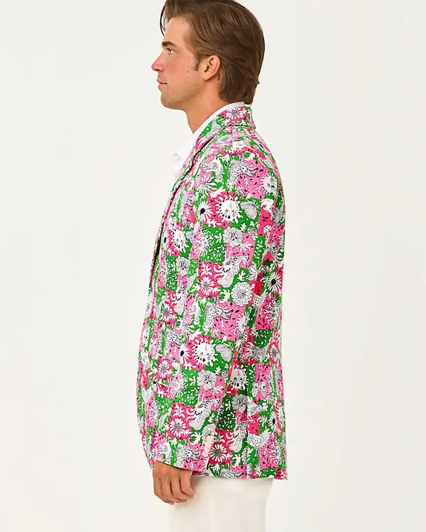 Lilly Pulitzer® Flagler Blazer - Cherry Blossom Pink Lil Chicken Check