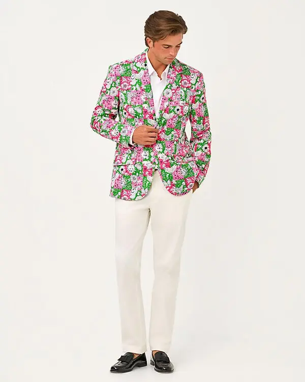 Lilly Pulitzer® Flagler Blazer - Cherry Blossom Pink Lil Chicken Check
