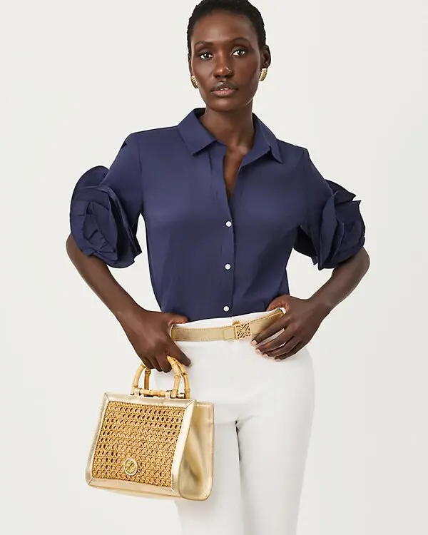 Lilly Pulitzer® The Flower Lilly Shirt - True Navy