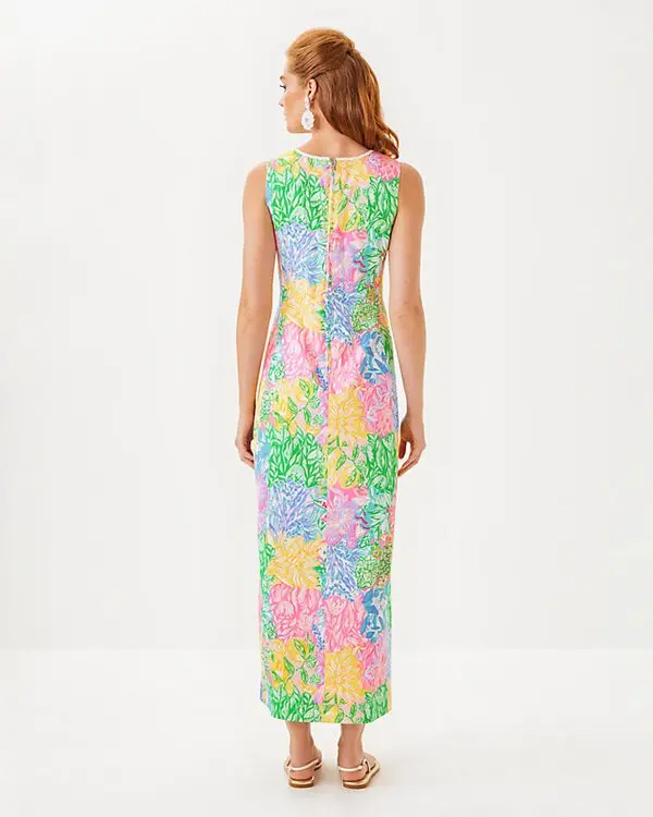 Lilly Pulitzer Sarabeth Maxi Shift Dress - Multi Bright Delight Patch |  Editorialist