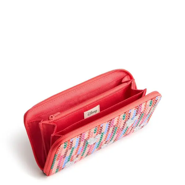 VERA BRADLEY Disney Continental Wallet In Mickey Meadow Stripe