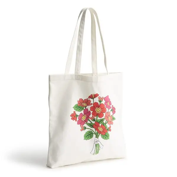 VERA BRADLEY Disney Woodlark Mickey Meadow Bouquet Tote - White/red