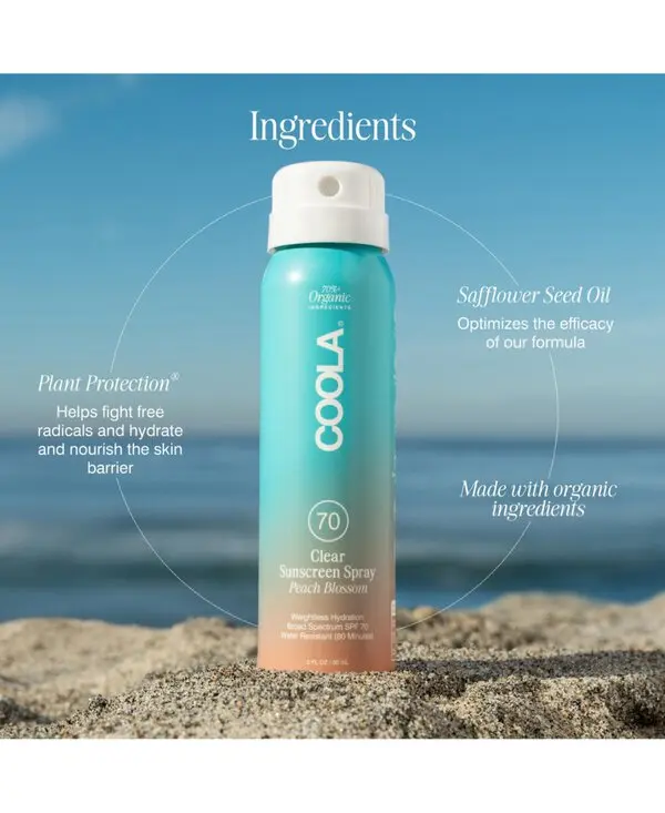COOLA Clear Sunscreen Spray Spf 70