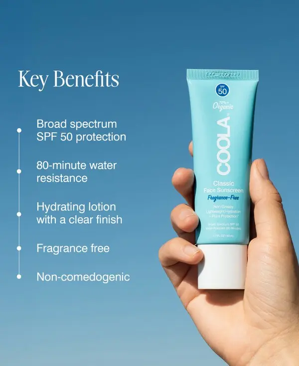 COOLA Classic Face Sunscreen Lotion Spf 50