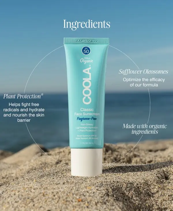 COOLA Classic Face Sunscreen Lotion Spf 50