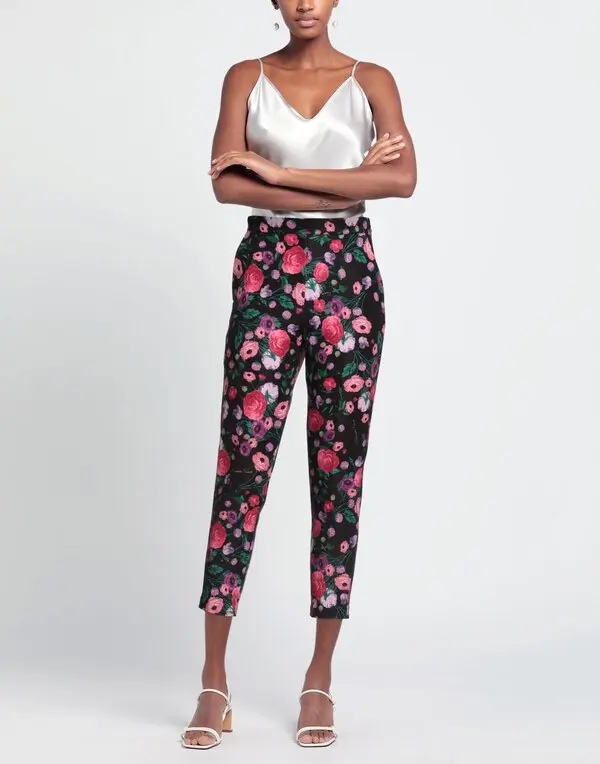 Elisabetta Franchi Tapered Floral-print Pants