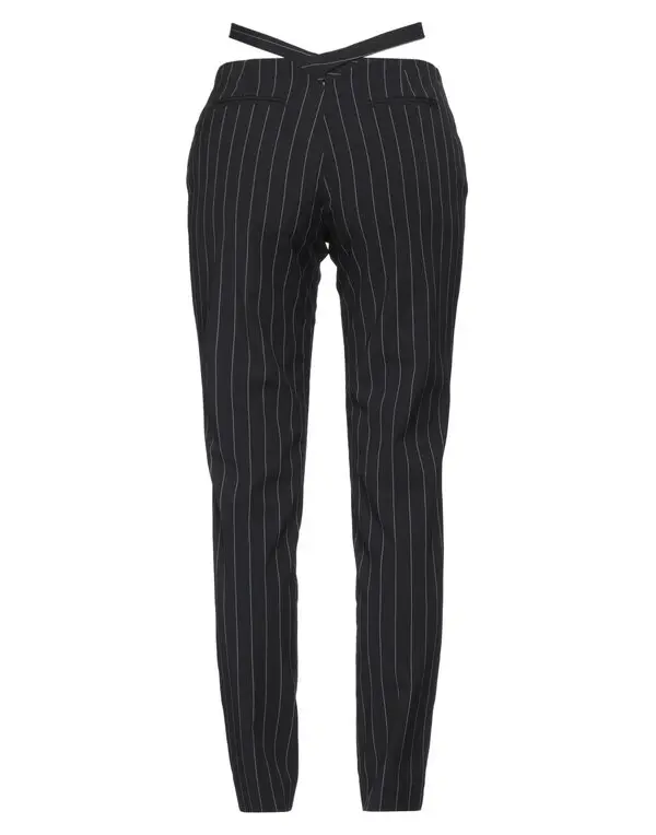 Attico Tapered Pinstriped Pants - Blue