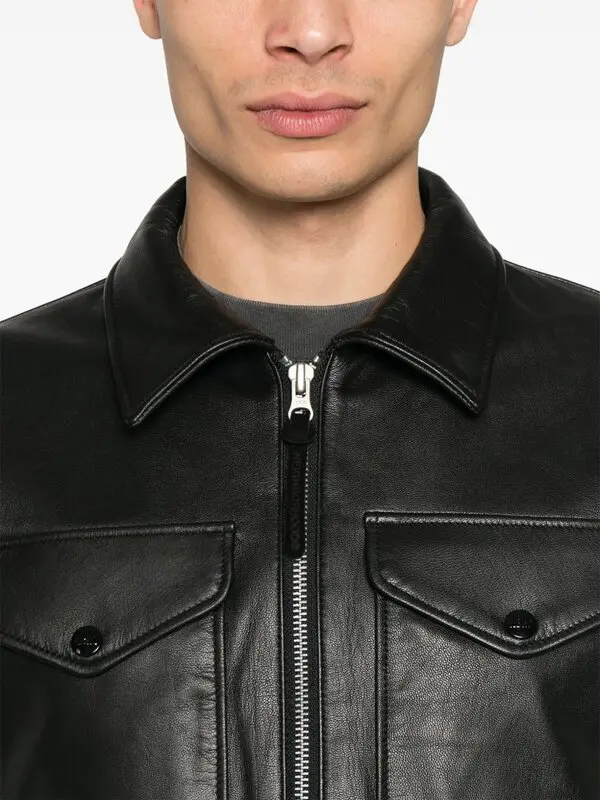 Neighborhood Leather Jacket - Black | Editorialist